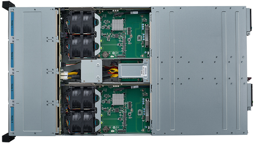 SKY-9234S3 - 2U4N Rackmount Server, Designed for Hyper-converged and Storage Application - 研华